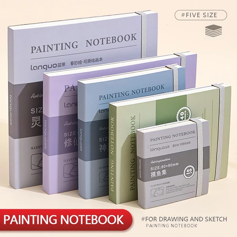Creative-Tearable-Blank-Painting-Notebook-Artist-Thick-Drawing ...