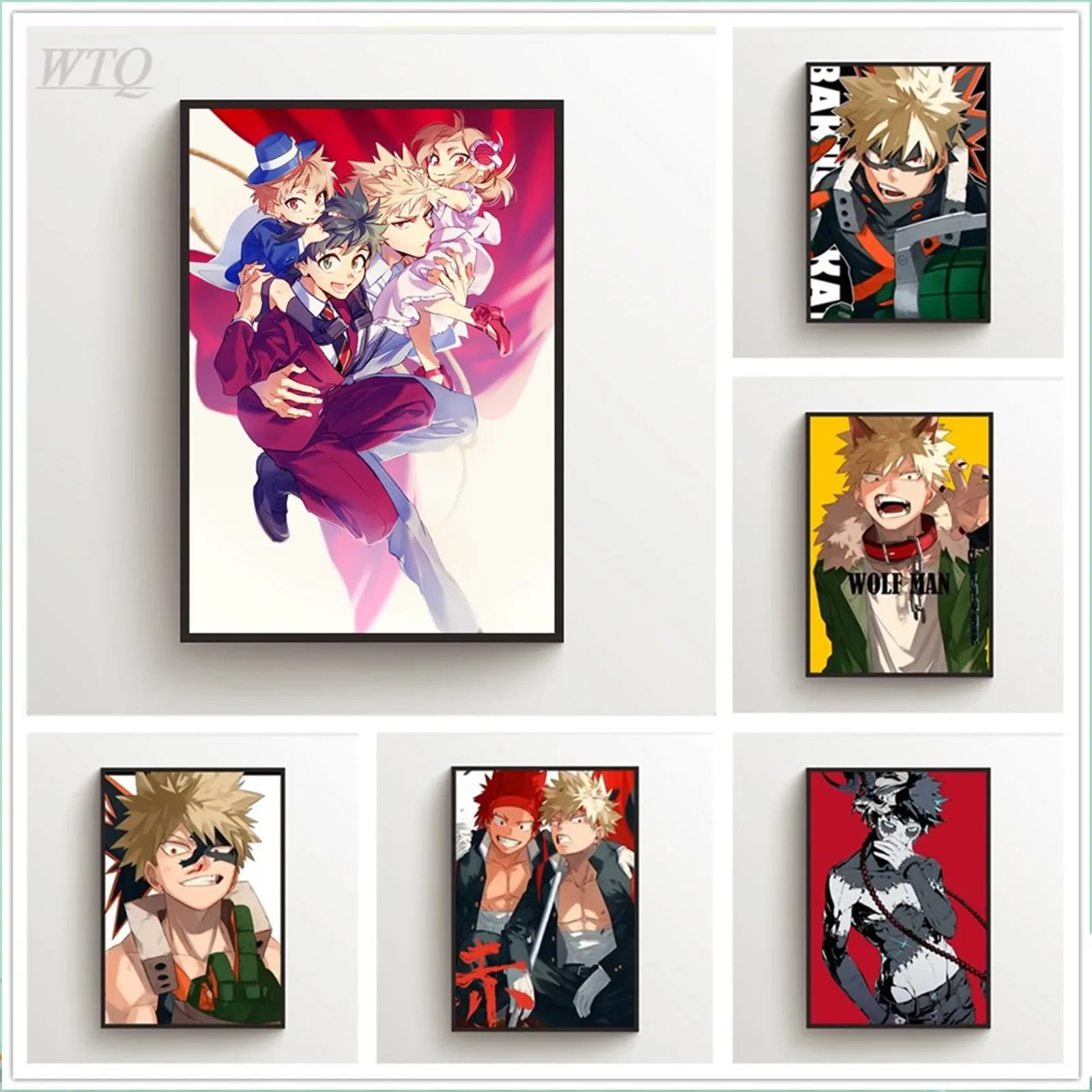 Boku-No-Hero-Academia-Bakugou-Katsuki-Anime-Posters-Wall-Poster-Canvas ...