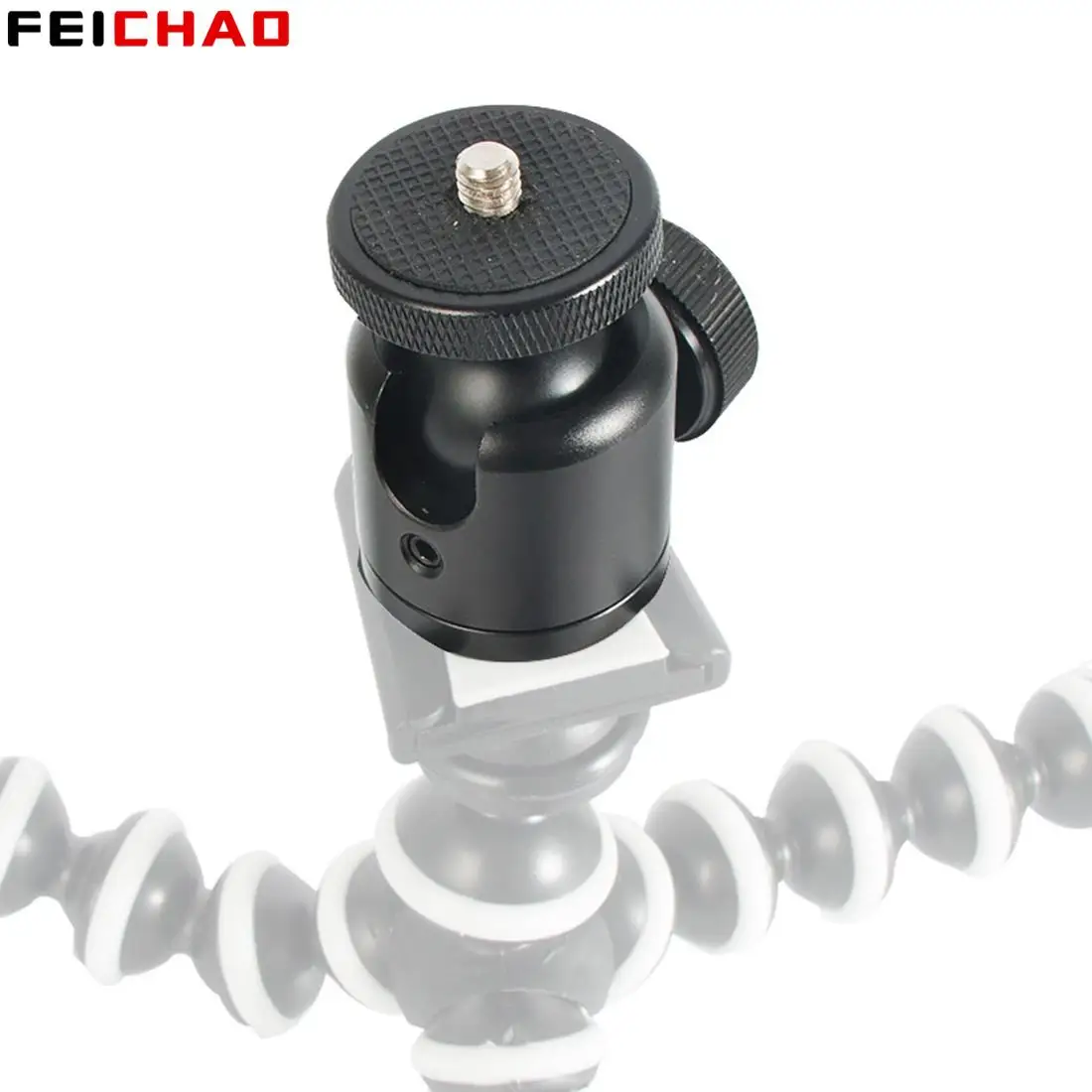 Mini Ball Head 1/4" Mount 360 Panoramic Swivel Camera Tripod Ballhead ...
