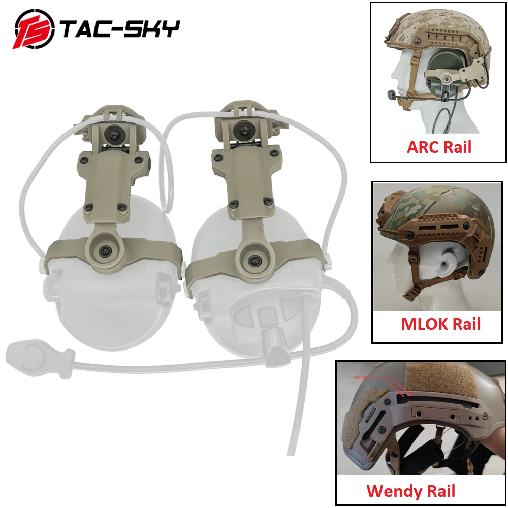 TS-TAC-SKY-Tactical-Headset-SORDIN-Helmet-Mount-Adapter-Compatible-with ...