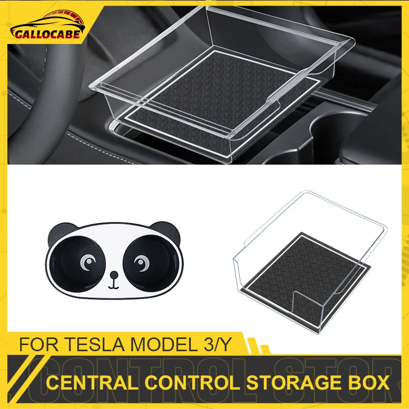 Organizer-Auto-Parts-For-Tesla-Model-3-Y-Acrylic-Transparent-Central ...