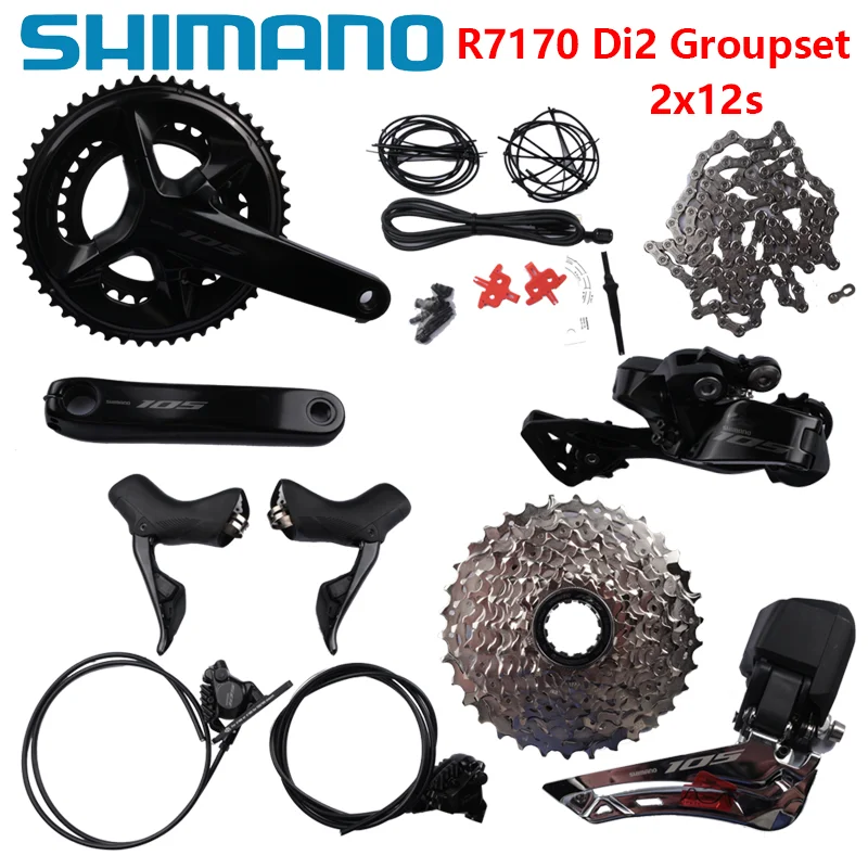 Shimano-105-Di2-Groupset-R7170-12s-Groupset-R7170-Brake-R7100-Crankset ...