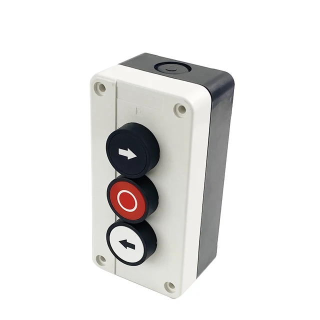 Reset Momentary Waterproof 3 Position Spring Return Push Button Switch Control Station Box Up ...