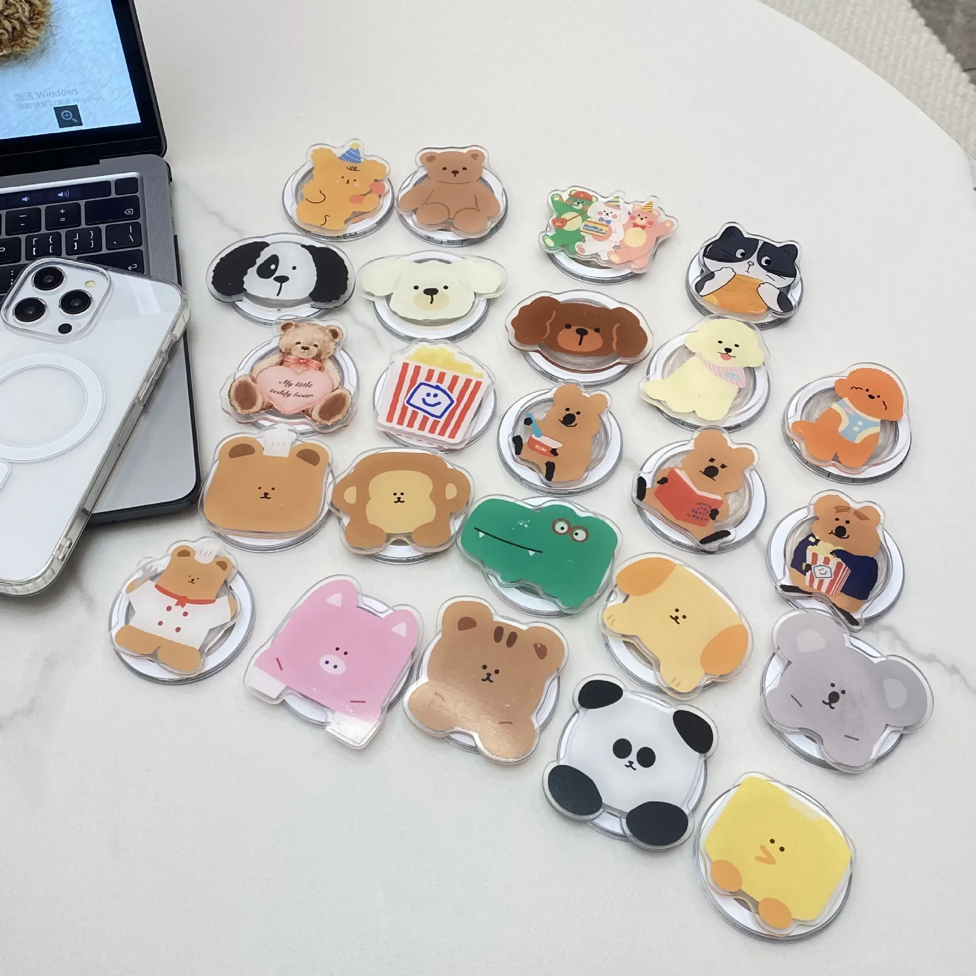 Korea-Cute-3D-Cat-Koala-Magnetic-Holder-Grip-Tok-Griptok-Cartoon-Phone ...