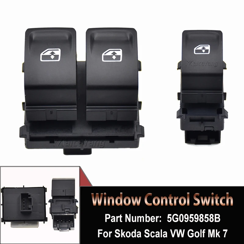 Power-Window-Switch-Control-Button-For-Skoda-Scala-VW-Golf-Mk-7-Cafter ...