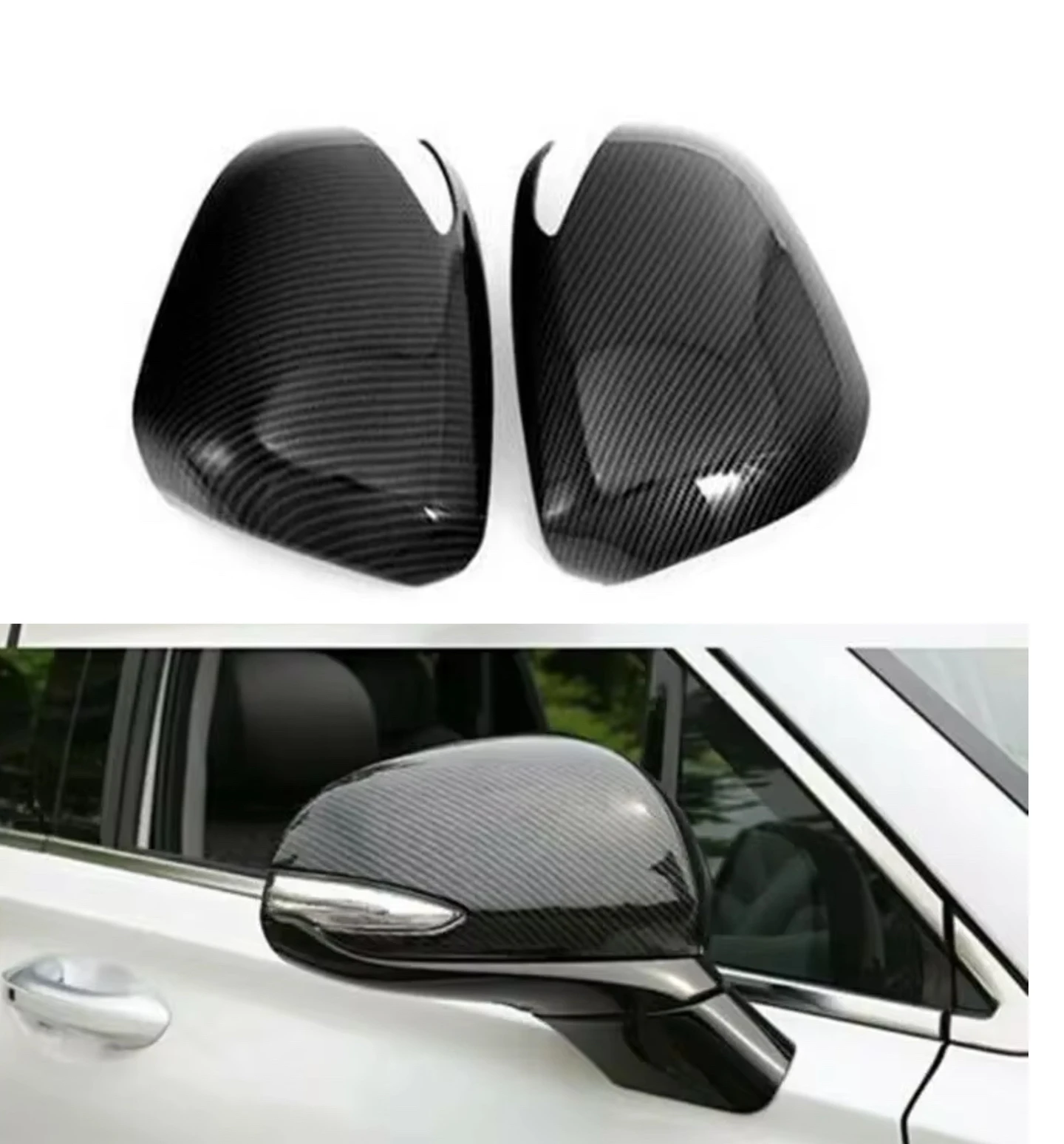 Car-Rearview-Side-Mirror-Cover-For-Hyundai-Santa-Fe-2019-2023-Wing-Cap ...