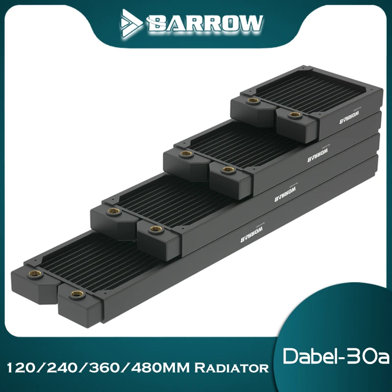 BARROW-Water-Cooling-Radiator-120-240-360-480MM-Copper-30mm-Thickness ...