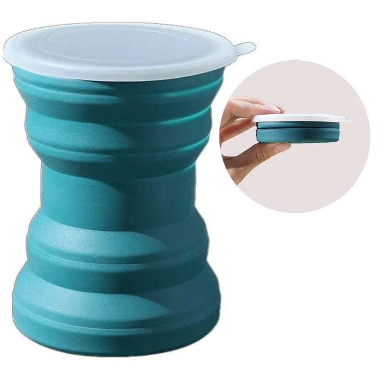 Portable-Silicone-Folding-Water-Cup-Outdoor-Heat-Resistant-Foldable-Mug ...