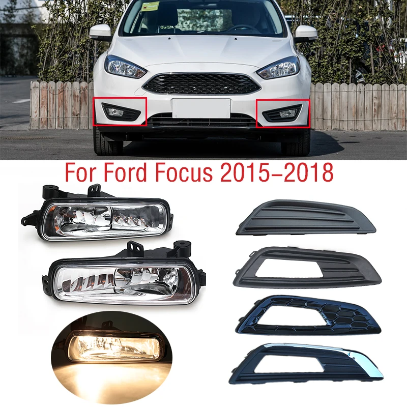 Foglight Foglamp For Ford Focus MK3 2015 2016 2017 2018 Front Bumper ...