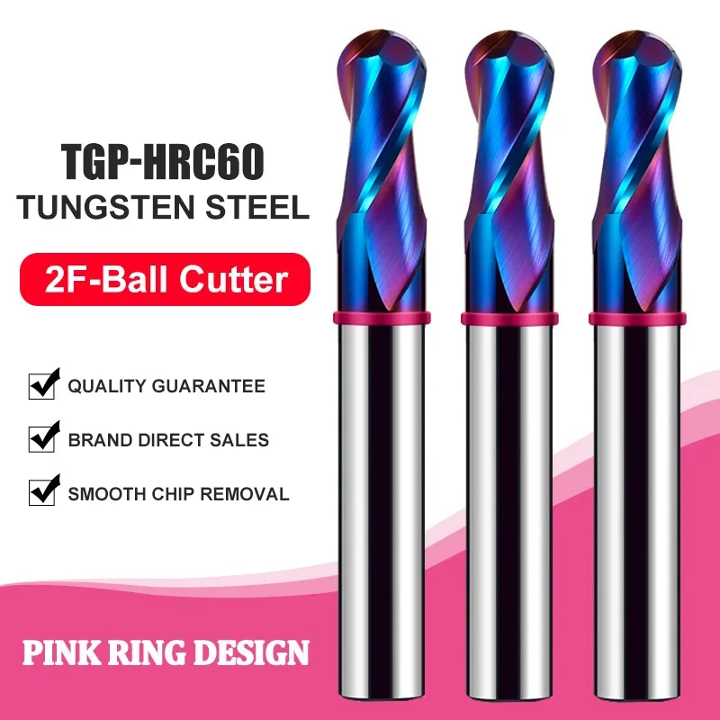 AZZKOR-TGP-HRC60-2F-Endmills-Color-Ring-Blue-Nano-Coating-Tungsten ...