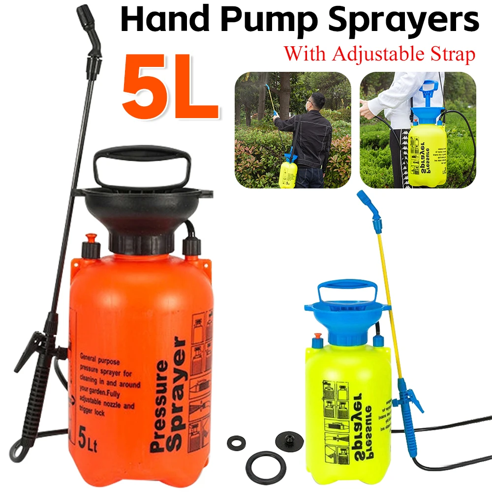 5L-2L-Pressure-Sprayer-Hand-Pump-Sprayers-Nozzle-Air-Pressure-Pump-Lawn ...
