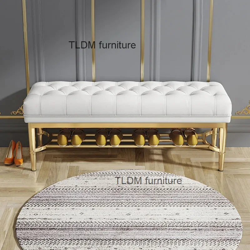 Light-Luxury-iron-art-stools-Modern-Living-Room-Furniture-Home-Entrance ...