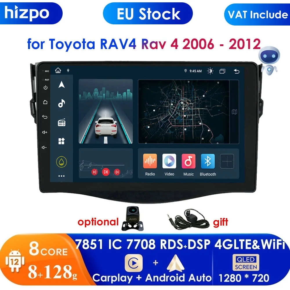 GPS For Toyota RAV4 RAV 4 2006 2012 Car Radio Multimedia Navigation 2 ...