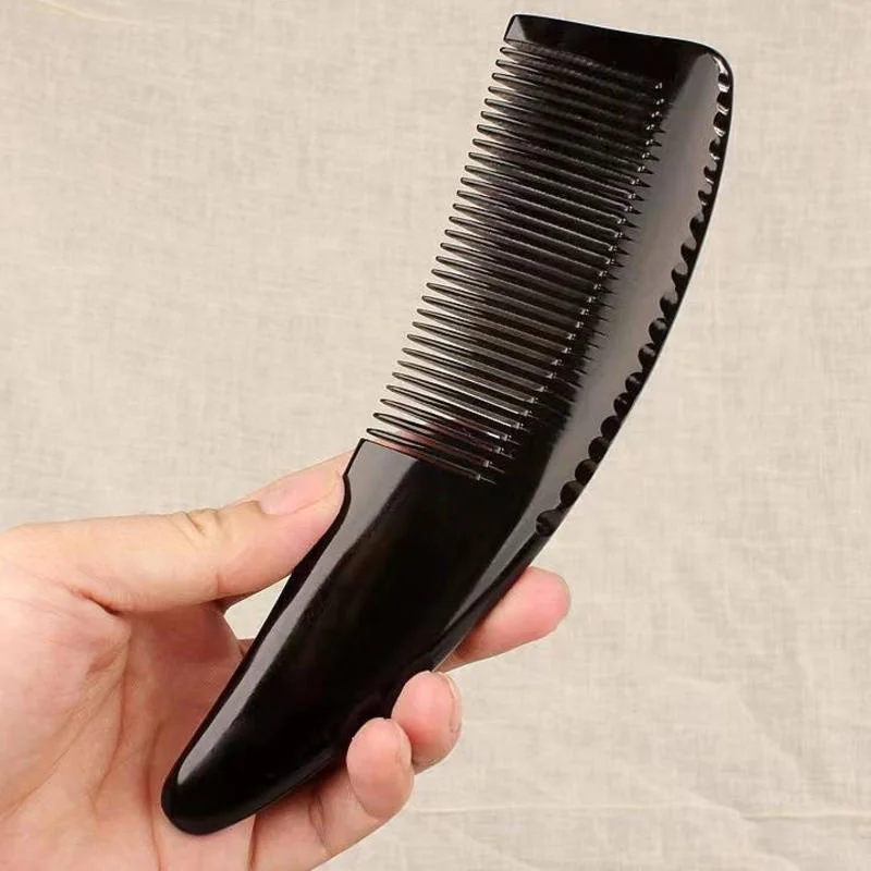 Handmade-Horn-Comb-with-Natural-Pointed-Tail-Handle-Anti-Static ...