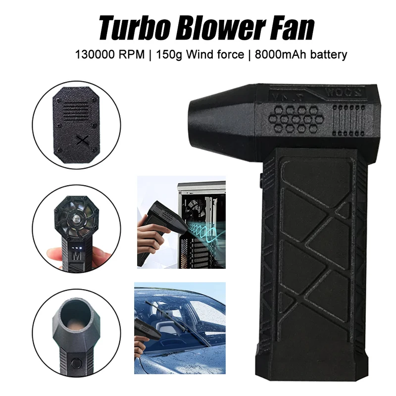 Turbo-Fan-Rechargeable-Blower-130000-RPM-8000-mA-Brushless-Motor-Air ...