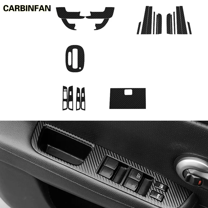 For Nissan Tiida 2005-2010 Interior Accessories Carbon Fiber Sticker ...