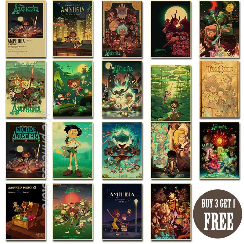 Disney Amphibia Poster | Amphibia Sticker | Stickers Posters | Cartoon ...