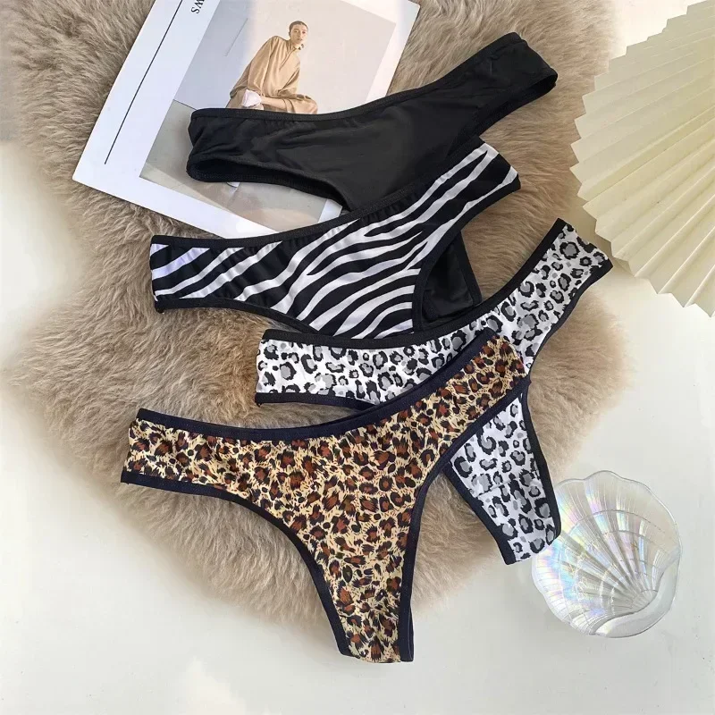 Leopard-print Sexy Underwear Women Low Waist Lace Women Panties ...