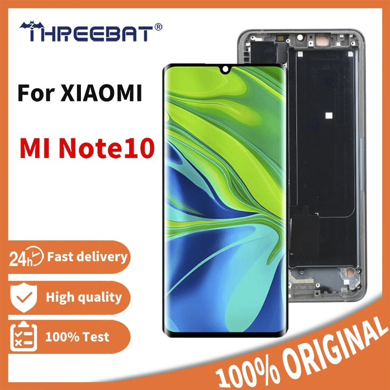 New Original For Xiaomi MI Note 10 Lcd Screen Display With Touch DIgitizer Assembly Replacement ...