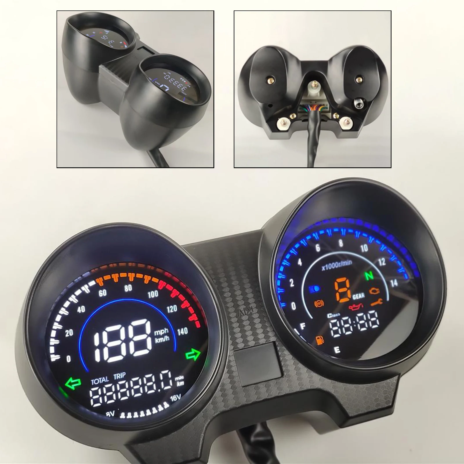 Waterproof-Motorcycle-Digital-Dashboard-Speedometer-Odometer-RPM-Meter ...