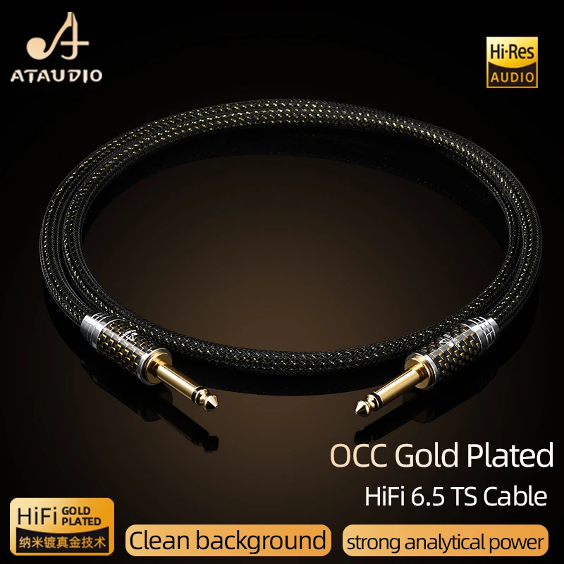 ATAUDIO HiFi 6.5mm Audio Cable for Amplifier Mixer High Quality OCC ...