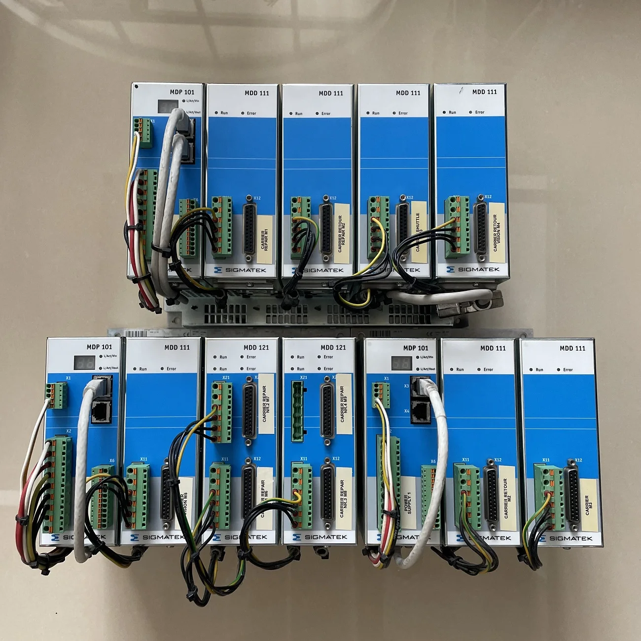 Estado funcional Normal utilizado, MDD 111, MDP 101, MDD 121 ...