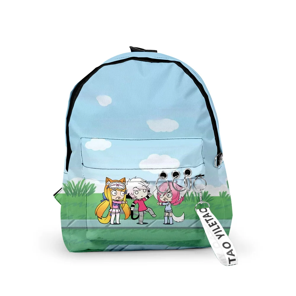 Harajuku Gacha Life Notebook Backpacks Boys/Girls pupil School Bags 3D ...