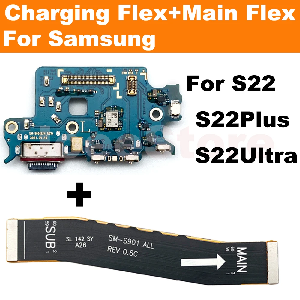 Original-Charging-Port-Board-For-Samsung-S22-Plus-Ultra-S901B-S906B ...
