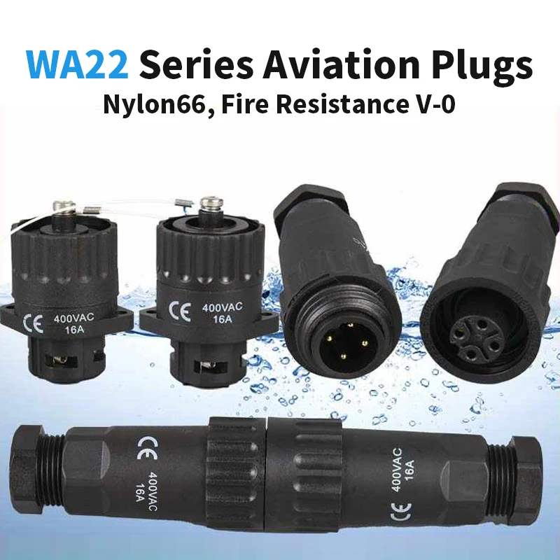 WEIPU WA22 Curved Aviation Plug Socket Waterproof IP67 TE ZE TL TK G1 ...