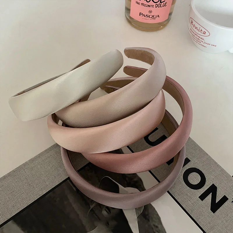 Morandi-Color-Stain-SpongeHeadbands-for-Women-French-Solid-Wide ...
