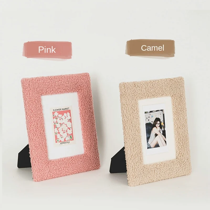 6Inch-Solid-Color-Plush-Photo-Frame-Teddy-Velvet-Square-Photo-Frame ...