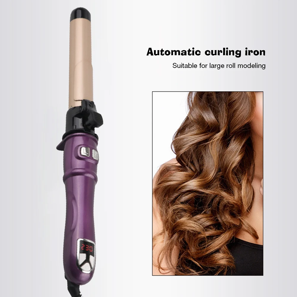 28-32mm-Hair-Curling-Wands-Fast-Heating-Electric-Hair-Curler-Curls-LCD ...