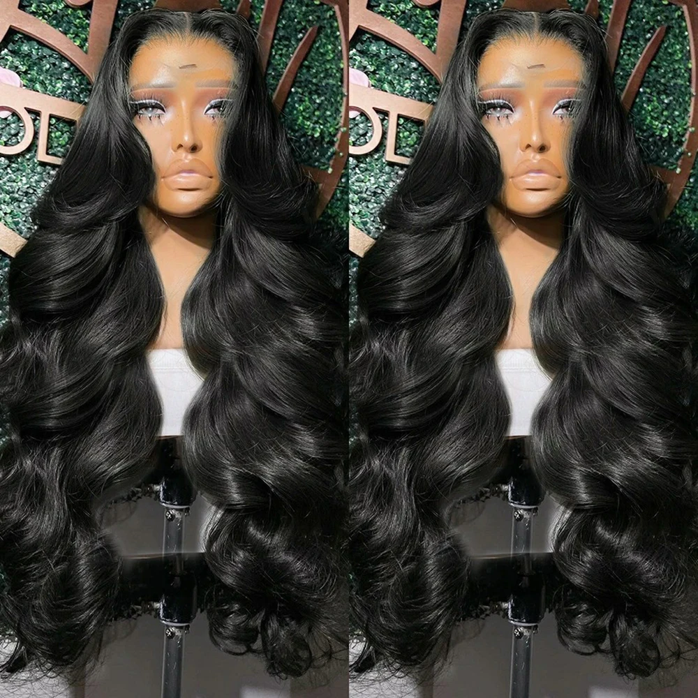 180-Density-Body-Wave-Lace-Frontal-Wig-36-Inch-Brazilian-360-Lace ...