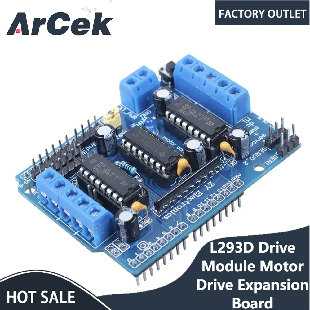 L293D-L293-H-Bridge-Motor-Shield-Stepper-Driver-Board-Control-Module ...