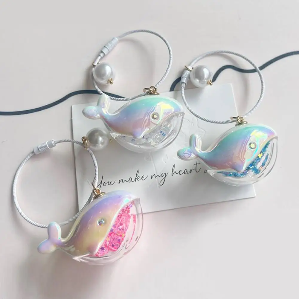 Lanyard Backpack Pendant Whale Keyring Laser Whale Keychain Bag Pendant ...