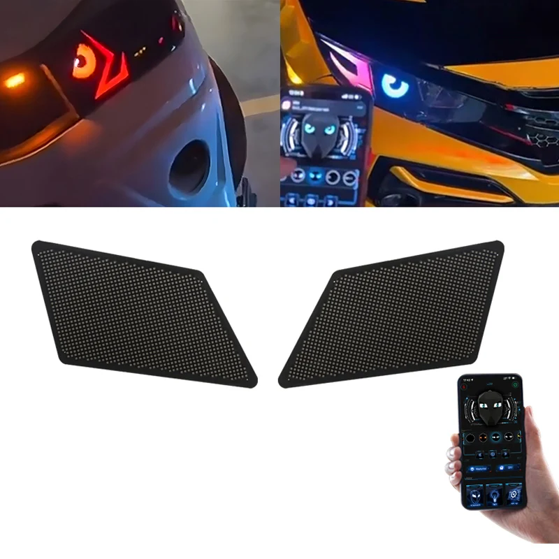 Demon-Eye-Led-Display-For-Car-Headlight-Modification-DIY-Animation ...