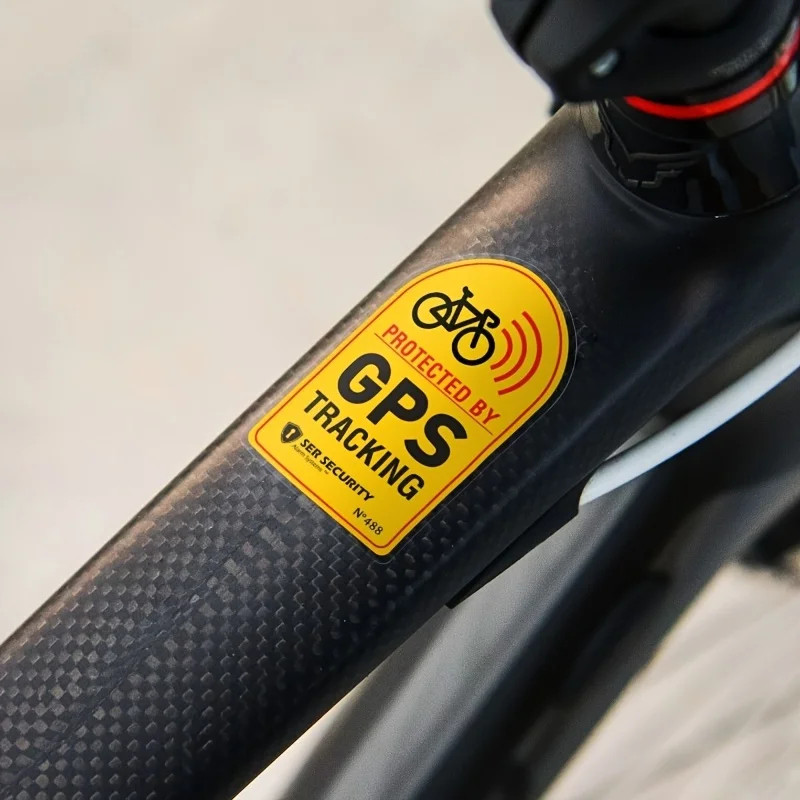 Gps-Tracking-Alarm-Sticker-Reflective-Bicycle-Warning-Sticker-Anti ...
