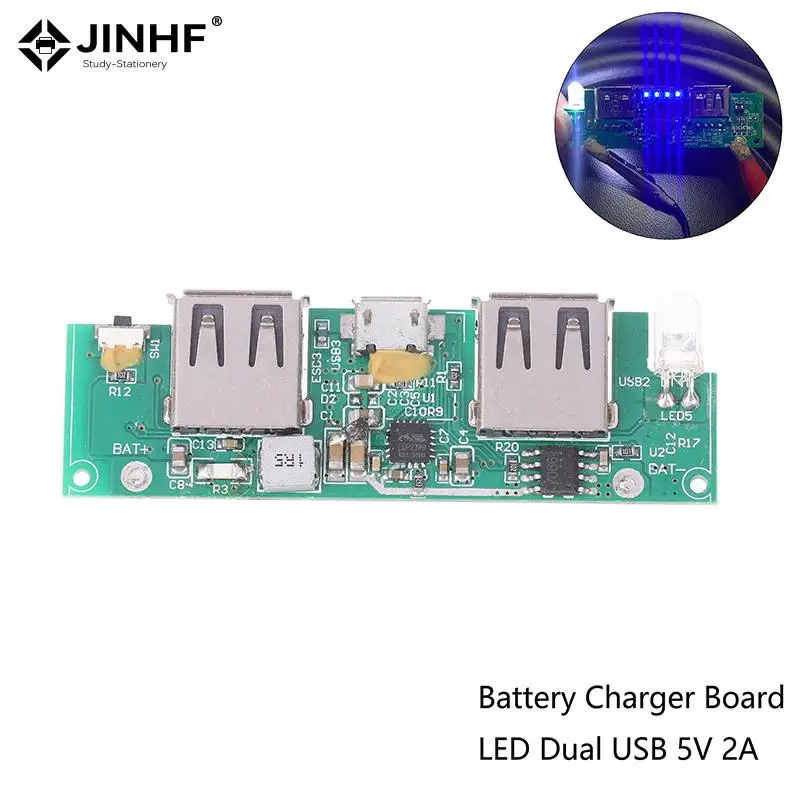 5V-2A-Dual-USB-18650-Boost-Battery-Charger-Board-Mobile-Power-Bank ...