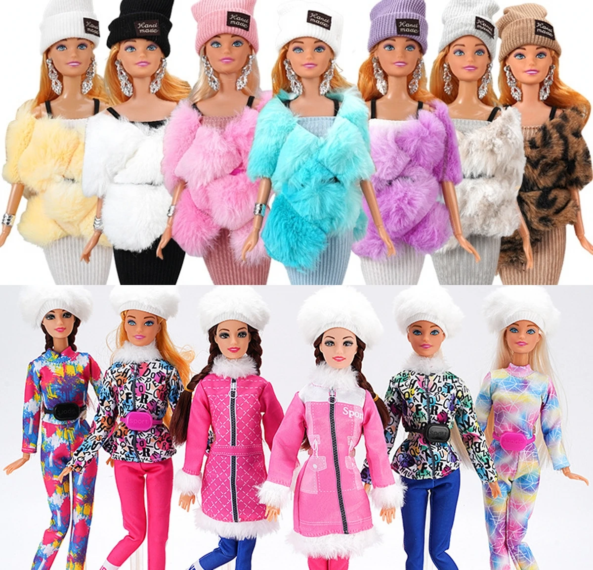 New-Winter-Clothing-hats-For-Barbie-Doll-Accessories-Fashion-Lady ...