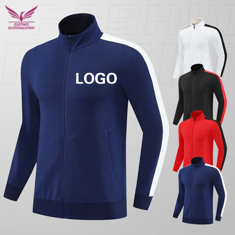 Custom Sports Zipper Jackets Outdoor Work Training Hiking Jersey Stripe ...