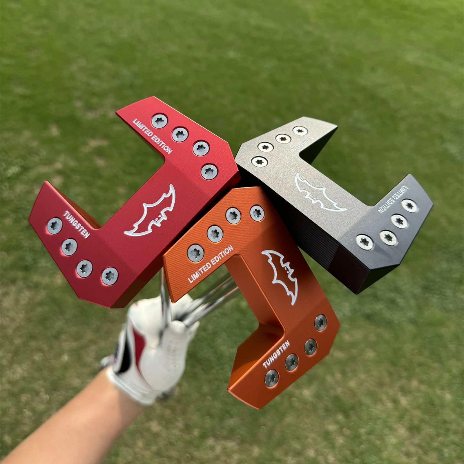 Super-Bat-Golf-Putter-Black-Red-Orange-33-34-35inch-With-Tungsten ...