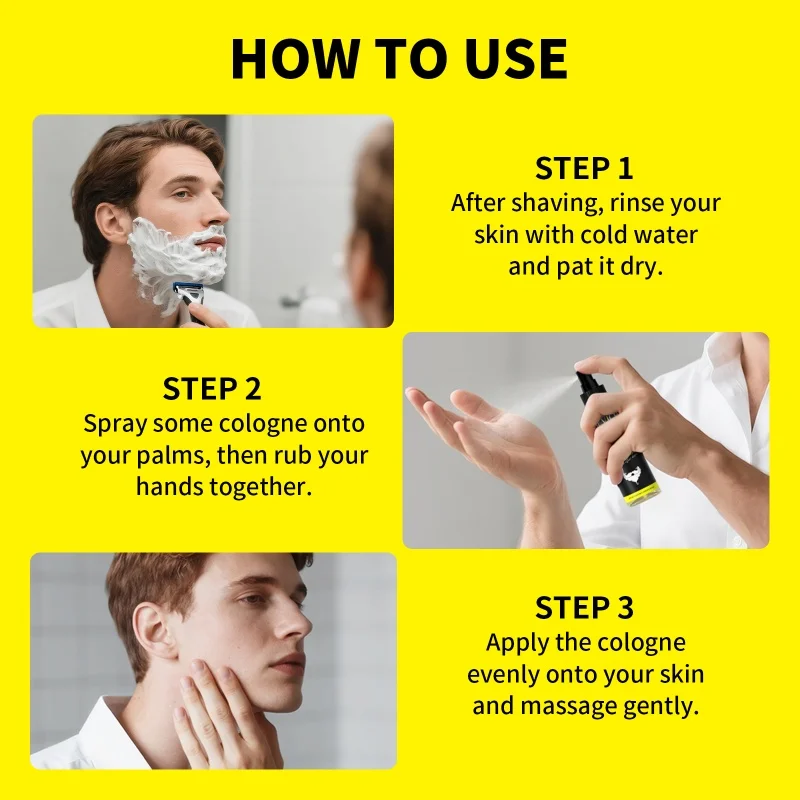 After Shave Spray &-Shave Fragrance Mist for Men Gentle Beard Cleansing ...
