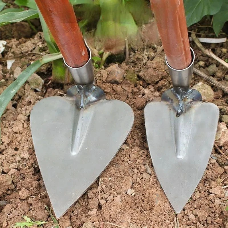 Triangle hoe, household gardening tool, thickened manganese steel hoe ...
