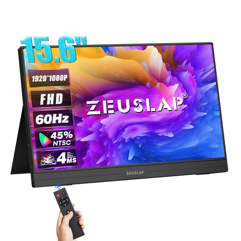 Zeuslap Portable Gaming Monitor Ultrathin 15.6inch 1080p/touch For ...