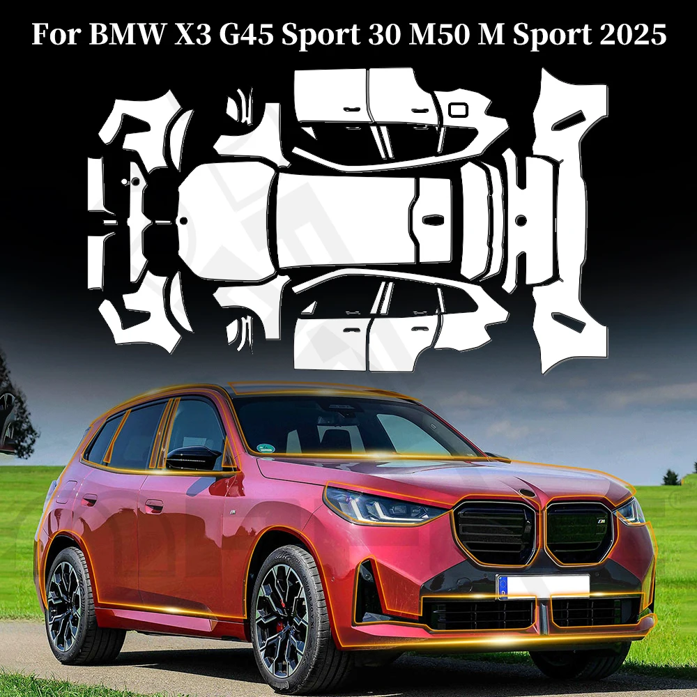 For BMW X3 G45 Sport 30 M50 M Sport 2025 TPU Paint Protection Film Car ...