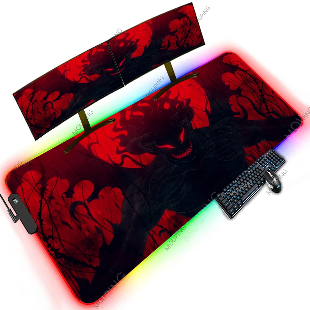 Demon Gaming Carpet Rgb Mouse Pad 120x60 Desk Mat 100x50 Huge Table Mats Gamer Mouse Pads Xxxxl ...