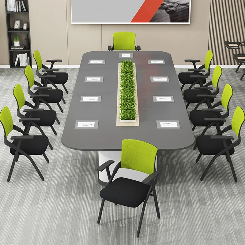 Folding-Ergonomic-Office-Chair-Desk-Writing-Board-Comfortable-Training ...