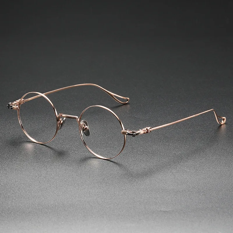 High-Quality-Round-Titannium-Glasses-Frame-Optical-Exquisite-Delicate ...