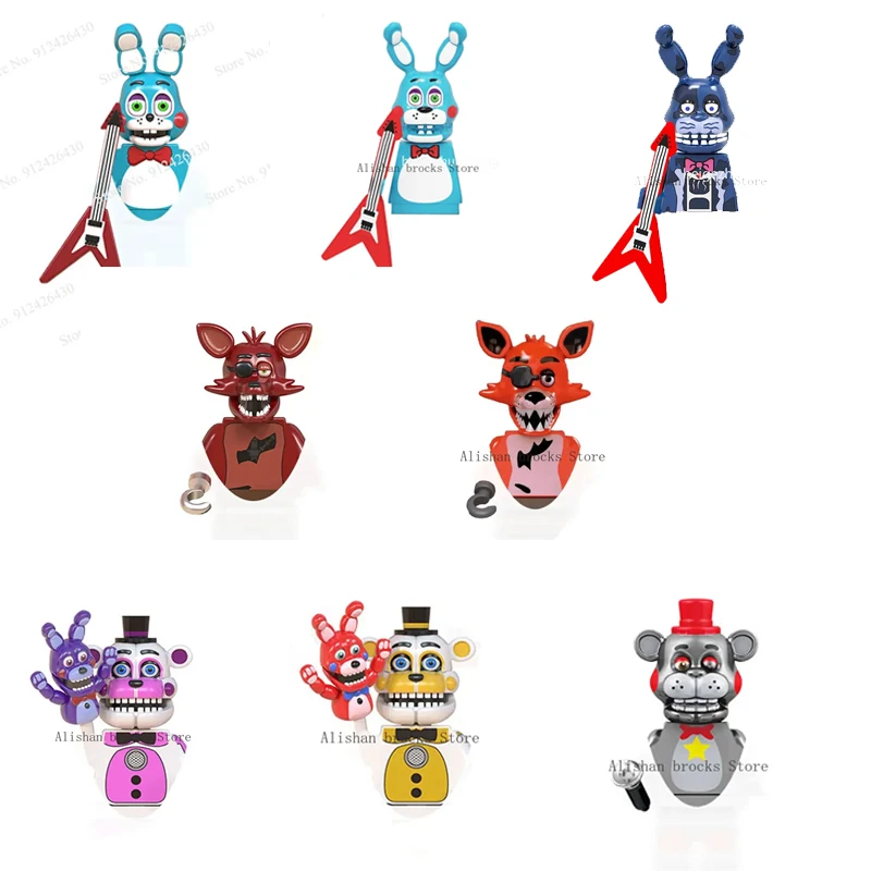 FNAF-Five-Nights-Freddyed-Building-Blocks-bricks-In-Stock-Nightmare ...