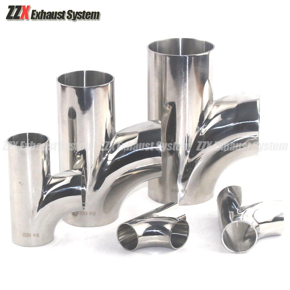 Car-accessories-304-stainless-steel-r-tee-51mm63mm76mm-welded-pipe ...